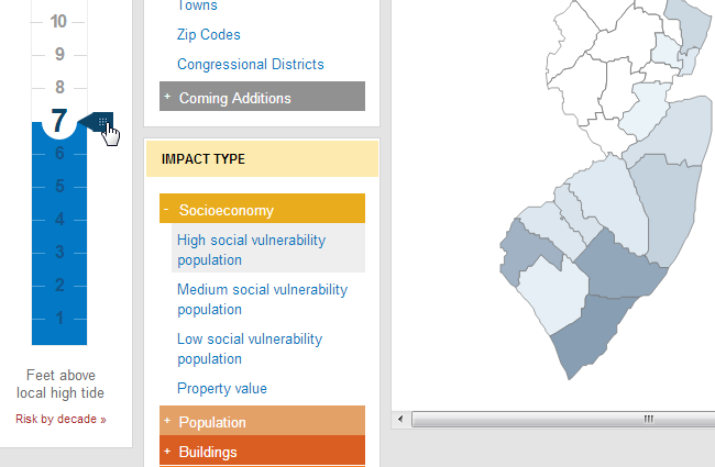 Comparing Sea Level Rise & Flood Risk at State Level